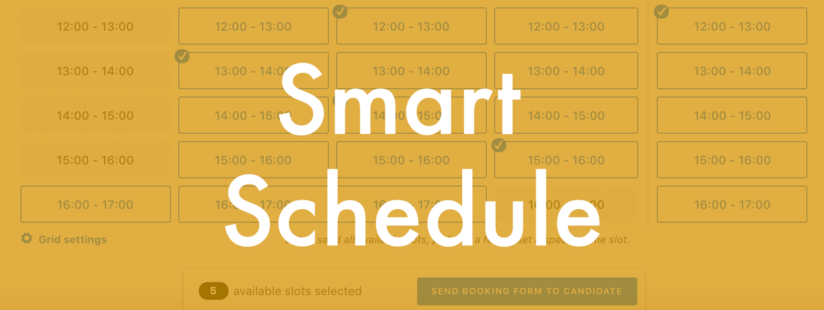 New: Smart schedule your meetings with your candidates and team ...