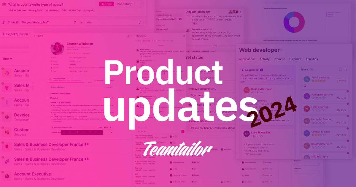 Teamtailor Product Updates 2024