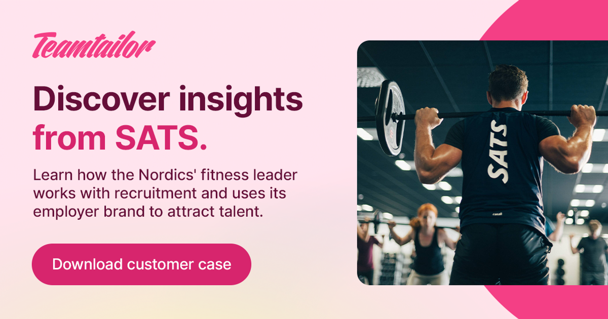 Download our SATS customer case now | Teamtailor