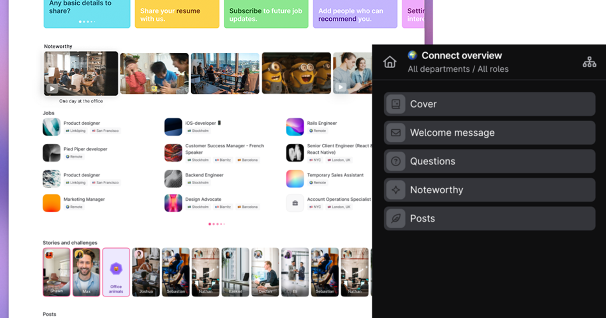 Connect — build great relationships with candidates | Teamtailor